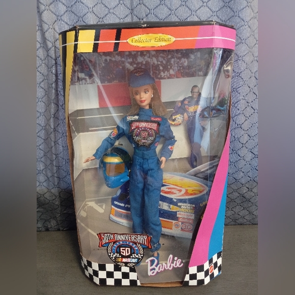 Mattel | Toys | 998 5th Anniversary Nascar Barbie Doll No20442 New ...
